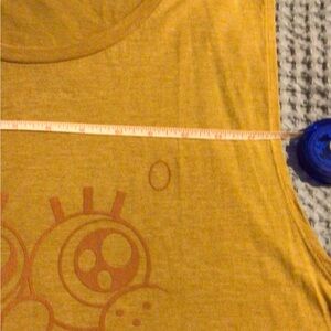Next Level Apparel | Tops | Sponge Bob Sport Tank Size Xl Gold | Poshmark